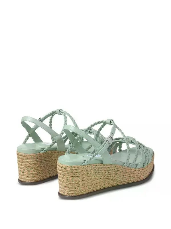 JIMMY CHOO Nyra 60 Braided Platform Sandals