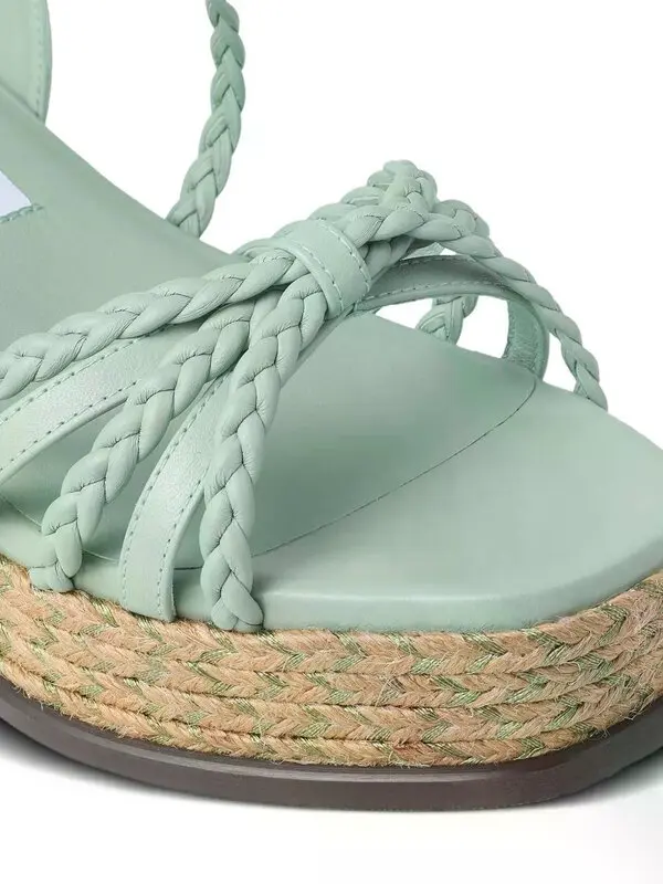 JIMMY CHOO Nyra 60 Braided Platform Sandals