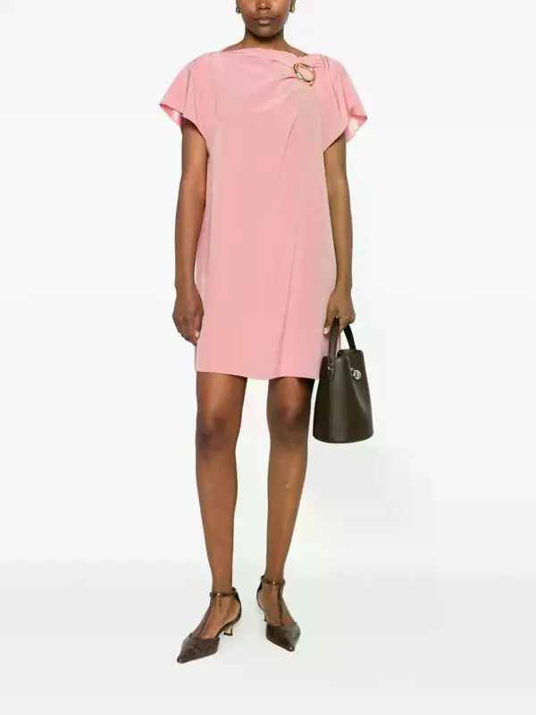 JOSEPH Anika Ring-detail Mini Dress - Pink