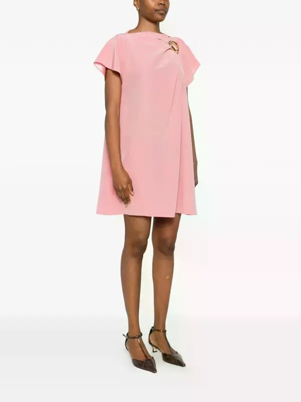 JOSEPH Anika Ring-detail Mini Dress - Pink