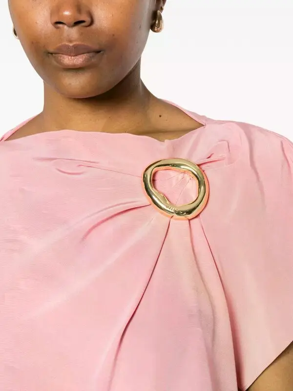 JOSEPH Anika Ring-detail Mini Dress - Pink