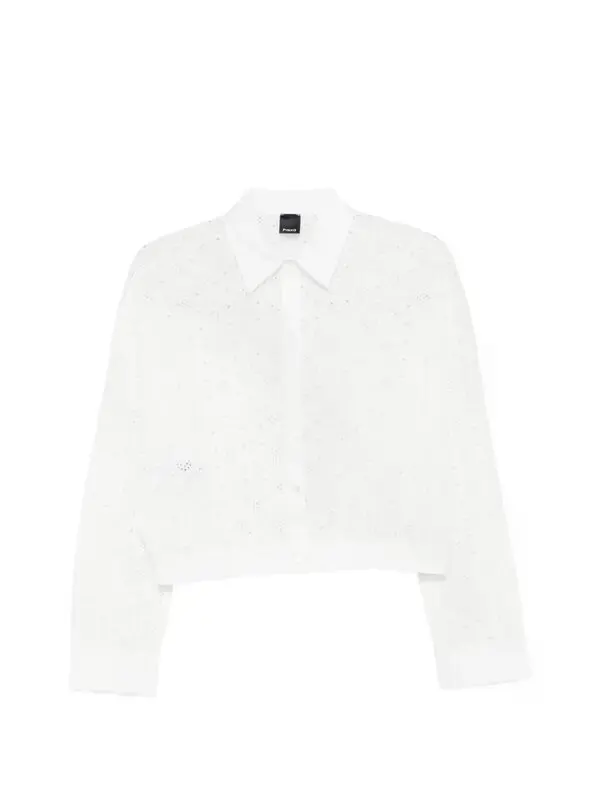 Pinko Charita Open-work Cotton Shirt