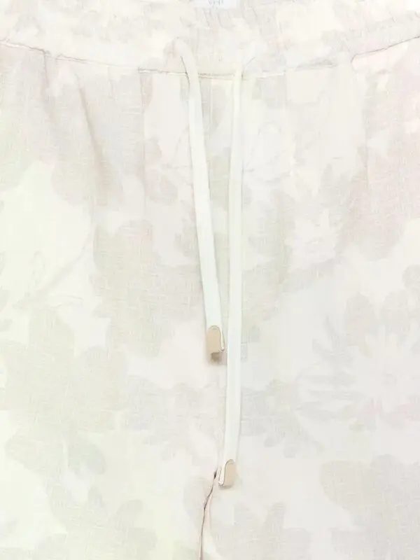 Eleventy Floral-print Deck Shorts - Neutrals