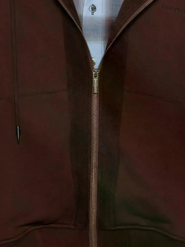 FENG CHEN WANG Zip-up Hoodie - Brown