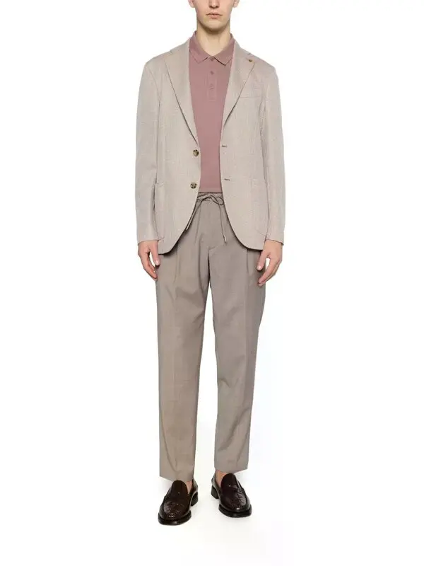 BRIGLIA 1949 Drawstring Trousers - Neutrals