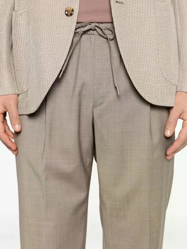 BRIGLIA 1949 Drawstring Trousers - Neutrals
