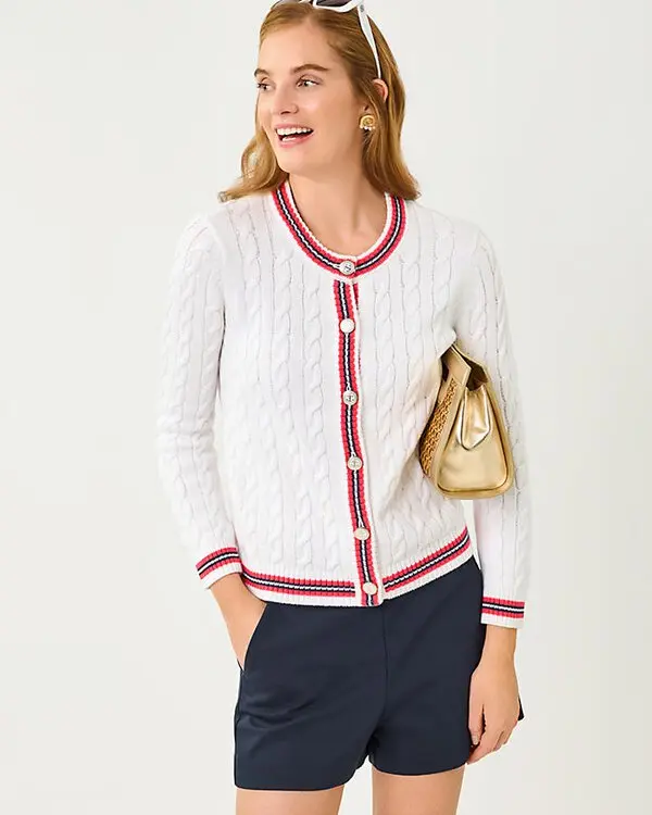 Lilly Pulitzer® Brockton Cardigan - White
