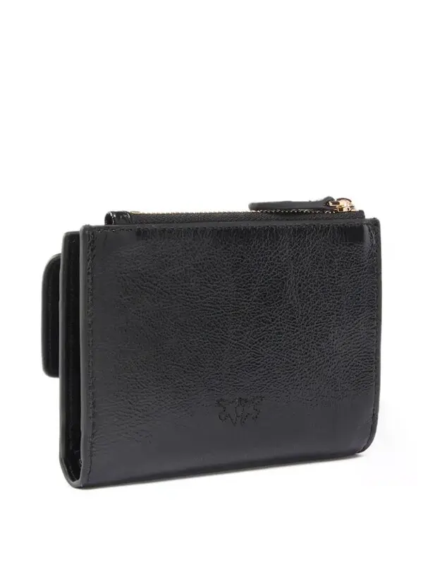 Pinko Love Birds Bi-fold Wallet - Black