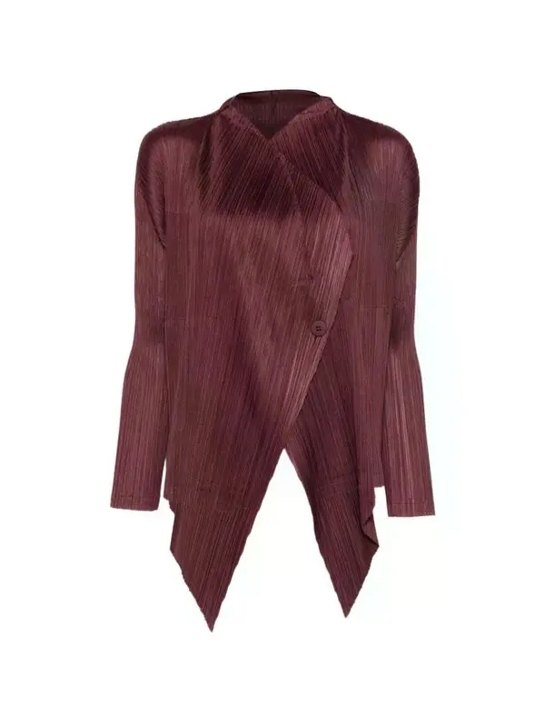 Issey Miyake Pleated Buttoned Blouse