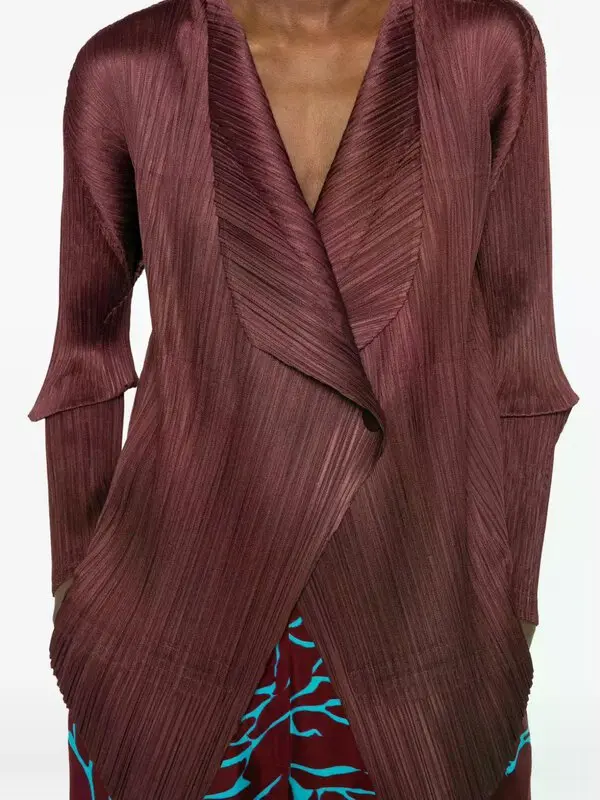 Issey Miyake Pleated Buttoned Blouse