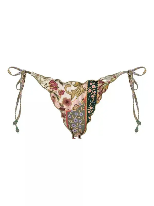 Agua Bendita Floral-print Bikini - Green