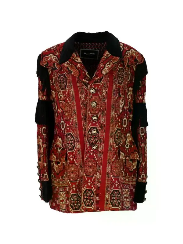 Etro Fringed Jacquard Jacket