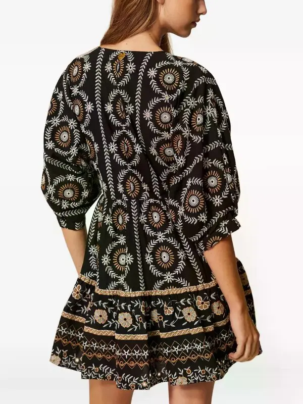 TWINSET Broderie Anglaise Mini Dress