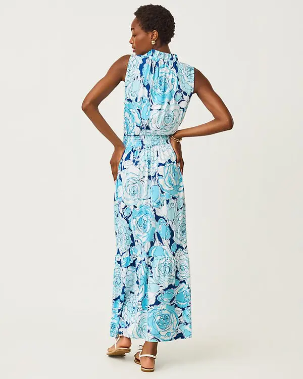 LILLY PULITZER Amiria Maxi Dress - Capri Blue Rosanna