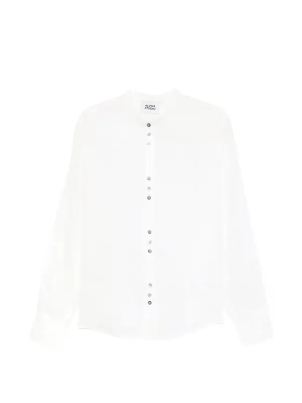 Alpha Studio Buttoned Shirt - White