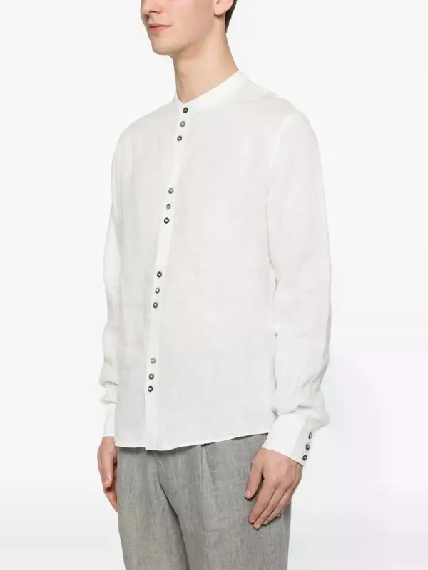 Alpha Studio Buttoned Shirt - White
