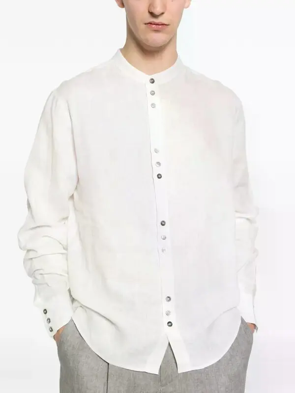 Alpha Studio Buttoned Shirt - White