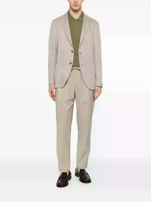 BRIGLIA 1949 Drawstring Tailored Trousers - Neutrals