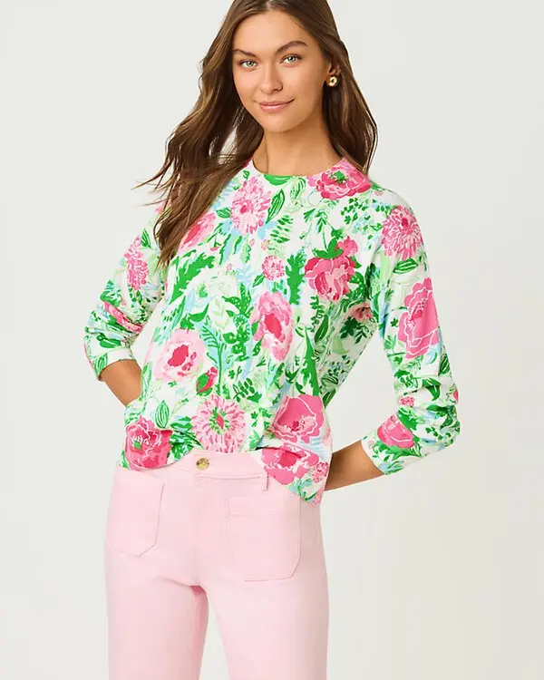 LILLY PULITZER Tensley Sweater - Multi Poppy Party