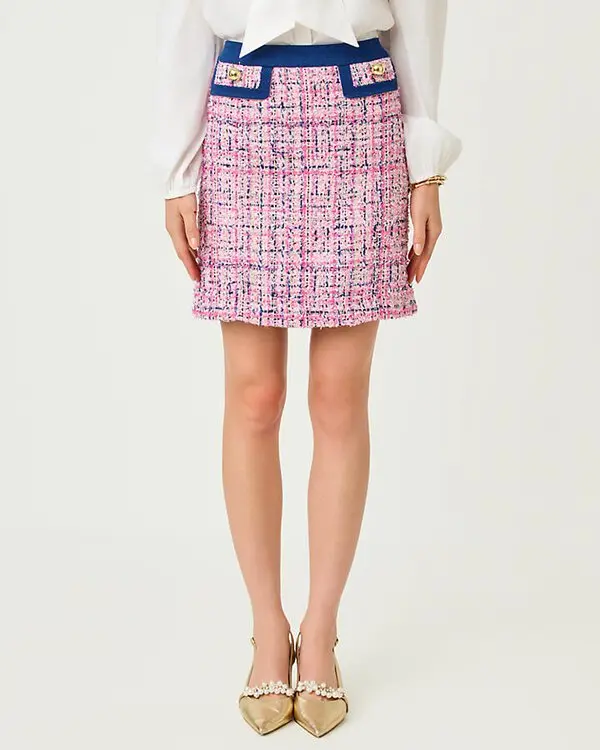 LILLY PULITZER Jennifer Boucle Mini Skirt
