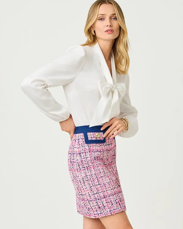LILLY PULITZER Jennifer Boucle Mini Skirt