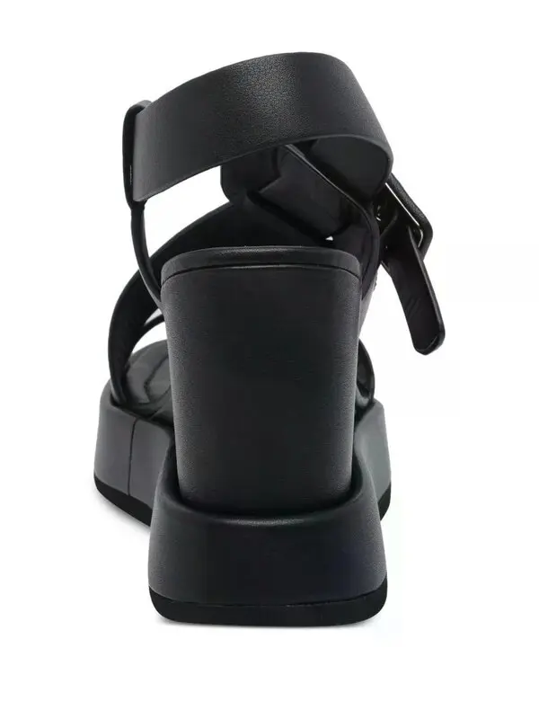 PALOMA BARCELO Buckle-closure Leather Wedge Sandals