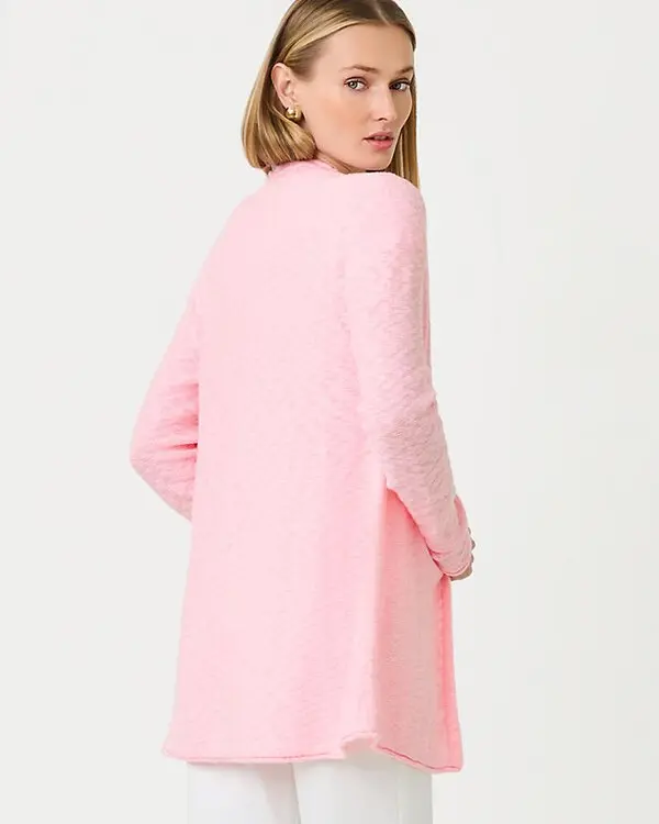 LILLY PULITZER Faretta Long Length Cardigan - Pink Muse