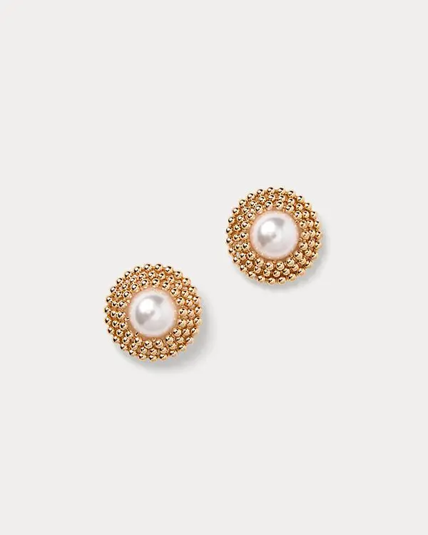 LILLY PULITZER Rosanna Stud Earrings - Resort White