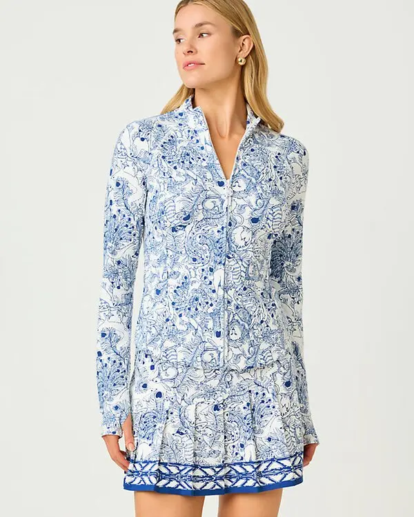LILLY PULITZER Upf 50+ Luxletic Barbados Zip-up Jacket