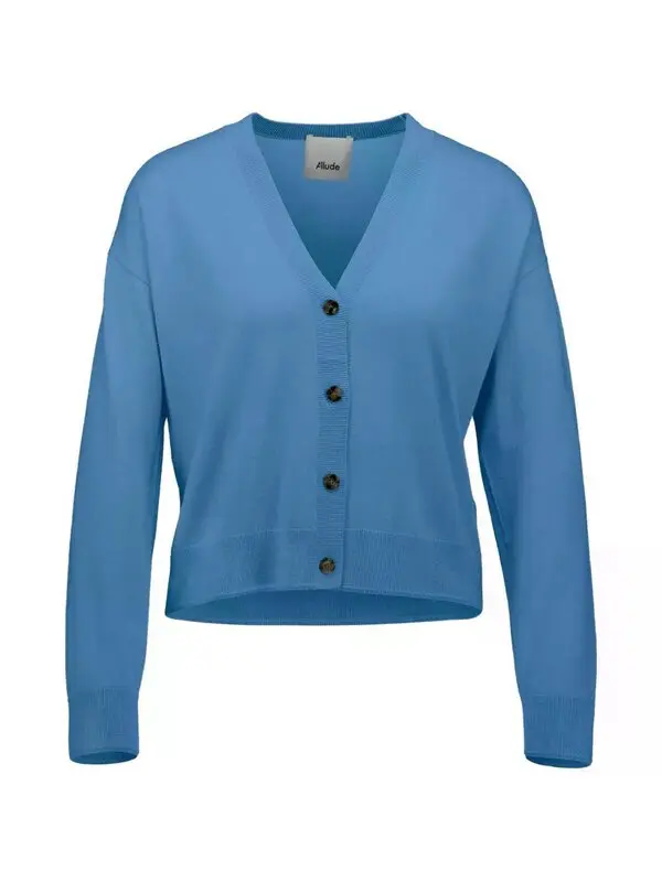 ALLUDE V-neck Button Cardigan
