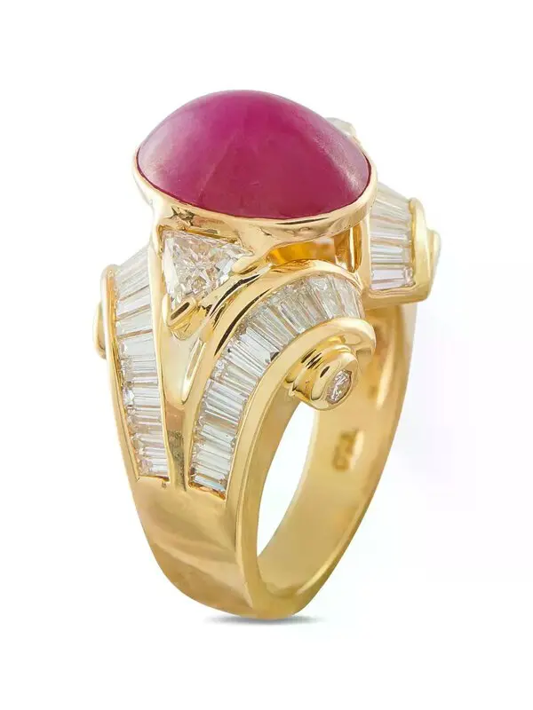 CHARLES KRYPELL Diamond And Ruby Ring