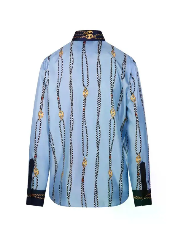 Gucci Printed Silk Twill Shirt