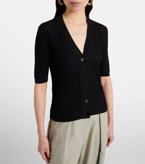 JOSEPH Sens Silk And Cotton Cardigan