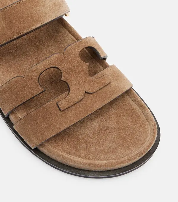 Tory Burch Ines Suede Sandals - Brown