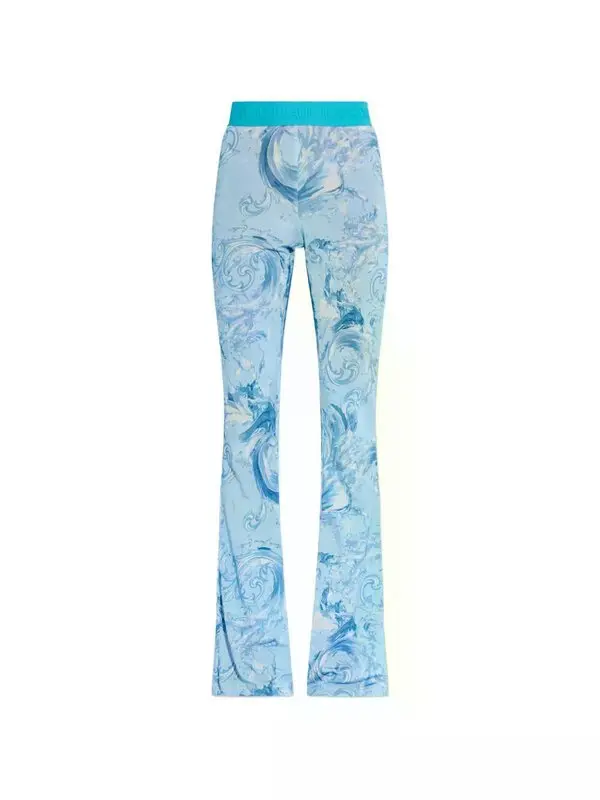 Versace Printed Flared Trousers