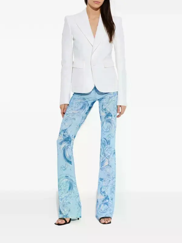 Versace Printed Flared Trousers