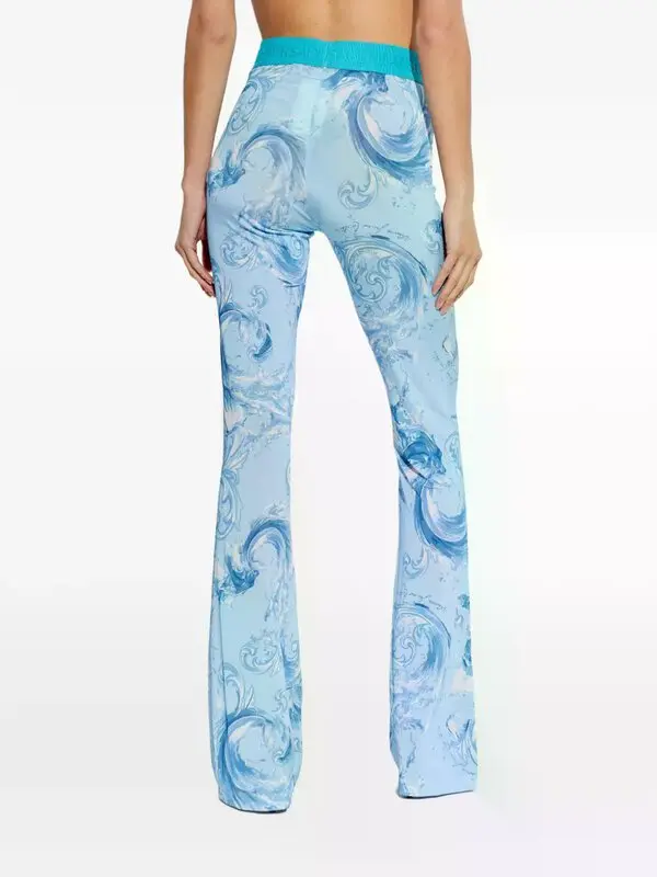 Versace Printed Flared Trousers