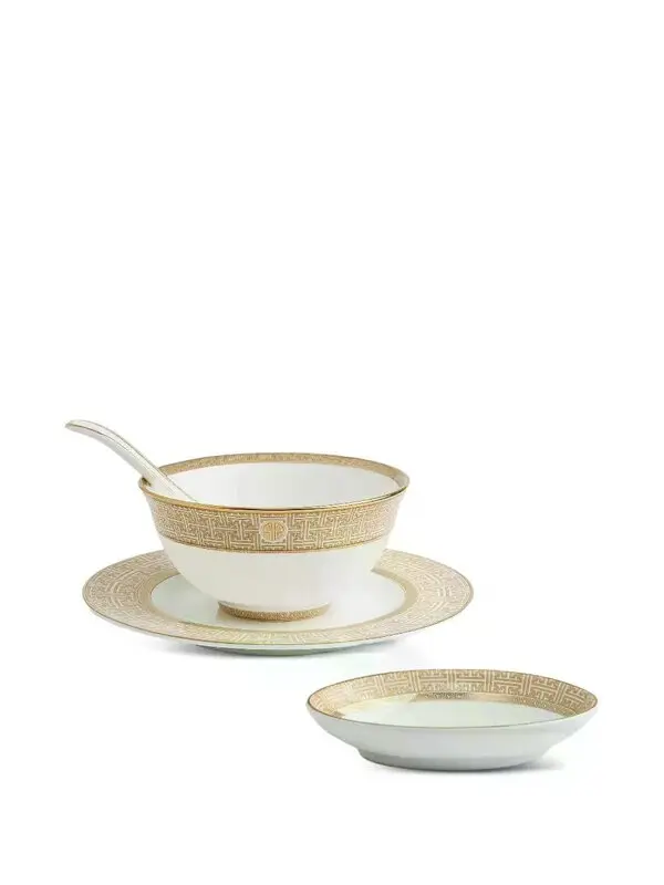 Shanghai Tang Tang Shou Gold-trim Bowl - White