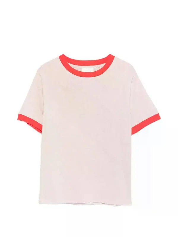A.p.c. Raya Contrast Trim T-shirt - Red