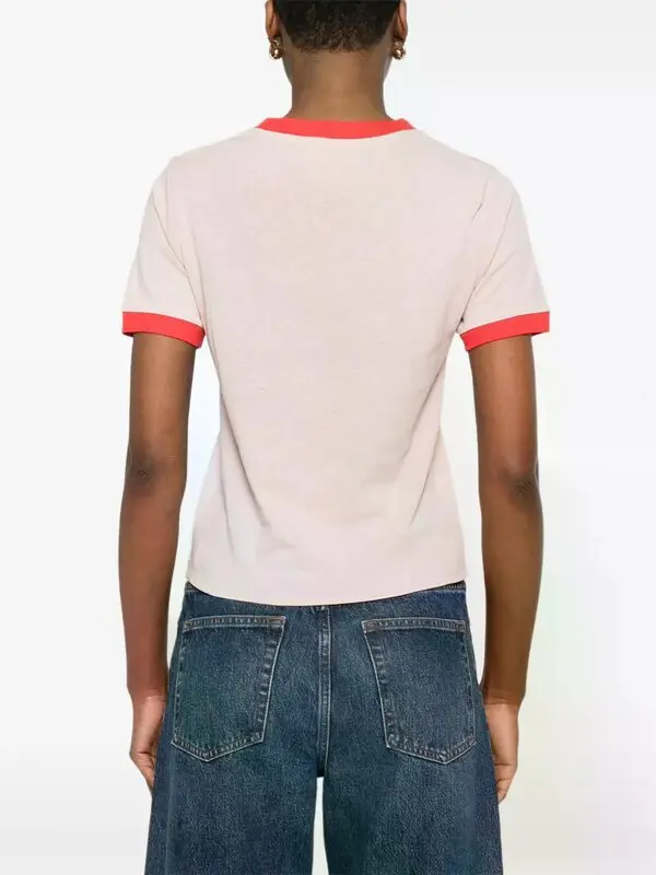 A.p.c. Raya Contrast Trim T-shirt - Red