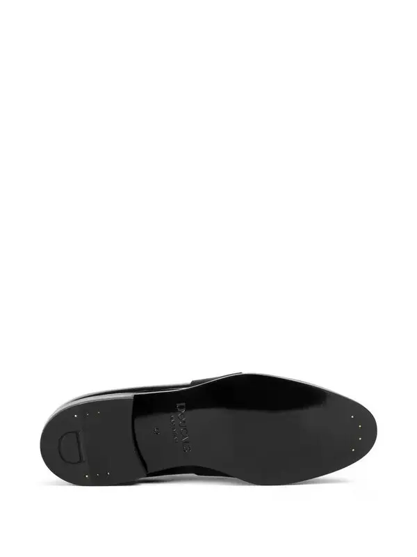 DOUCAL'S Patent-leather Band Slipper Loafers - Black