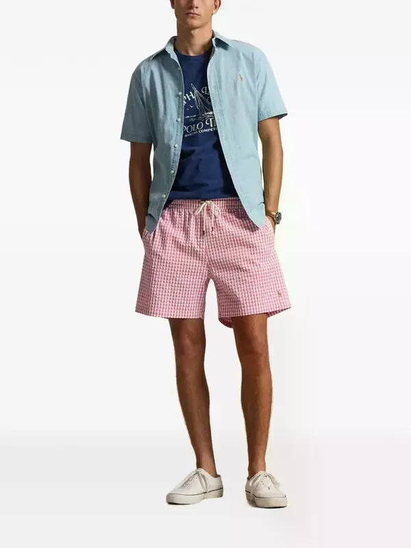 Polo Ralph Lauren Gingham-pattern Swim Short