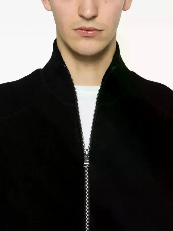 BOSS Zip-up Wool Cardigan