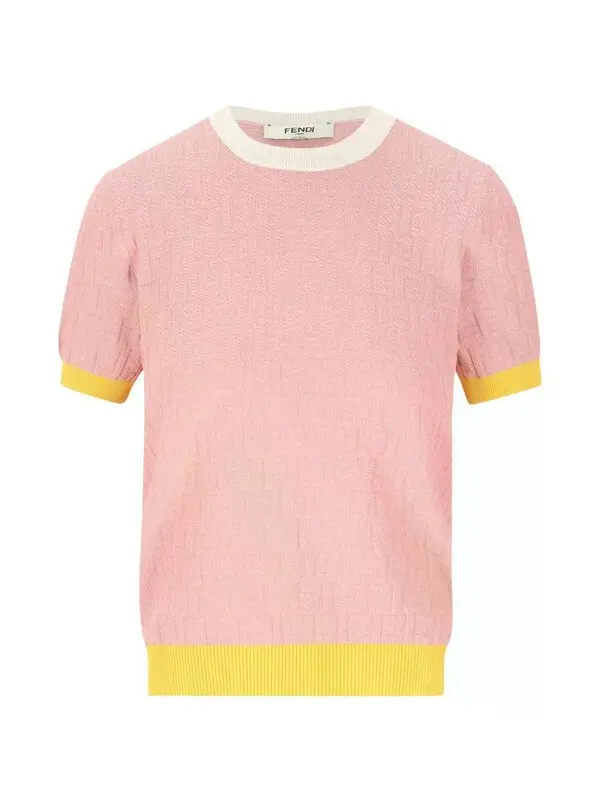 Fendi Logo-pattern T-shirt