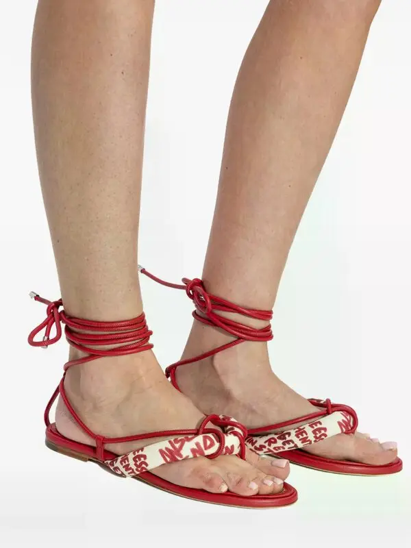 Dsquared2 Rebel Hibiscus Sandals