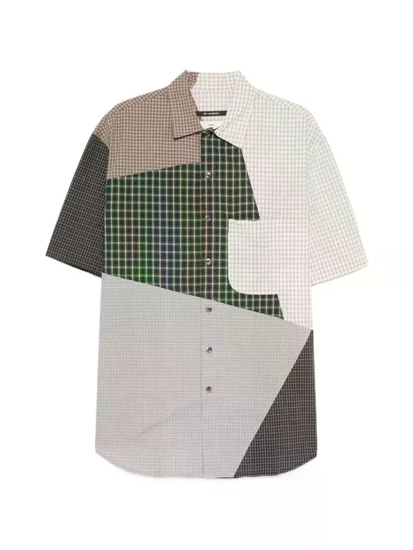 SONG FOR THE MUTE Pachecked-pattern Shirt