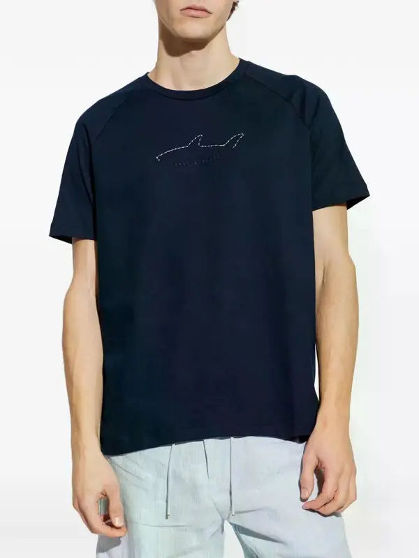 Paul & Shark Logo-detail T-shirt - Blue