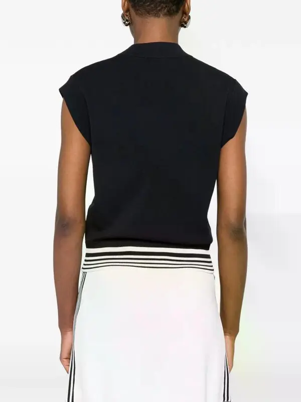 AUTRY Ribbed Knit Vest - Blue