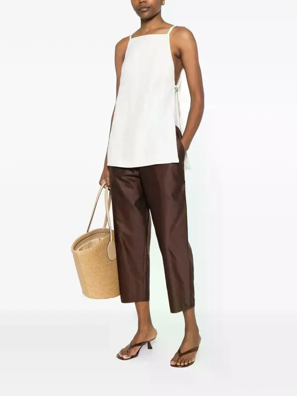 Dusan Elasticated Cropped Trousers