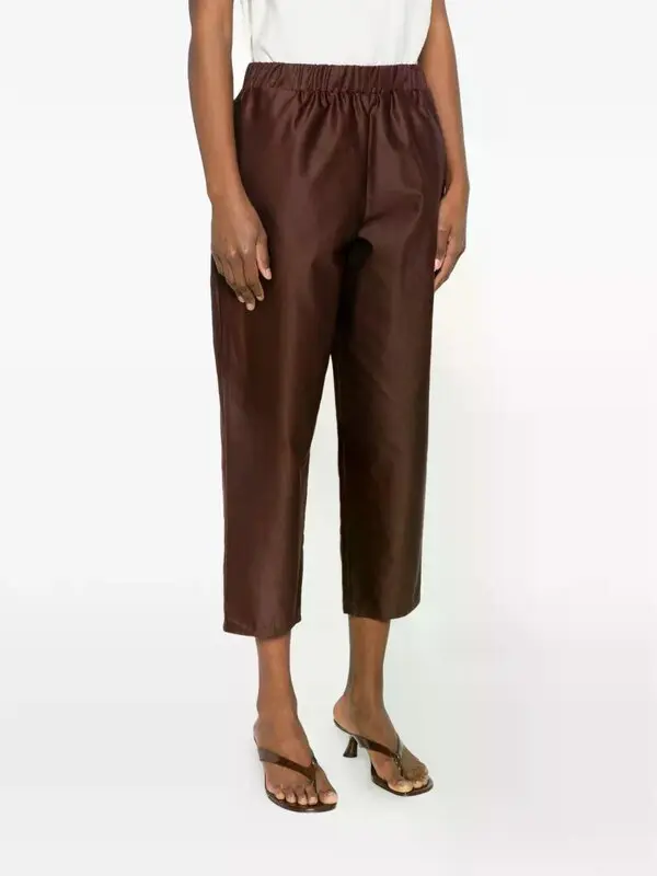 Dusan Elasticated Cropped Trousers